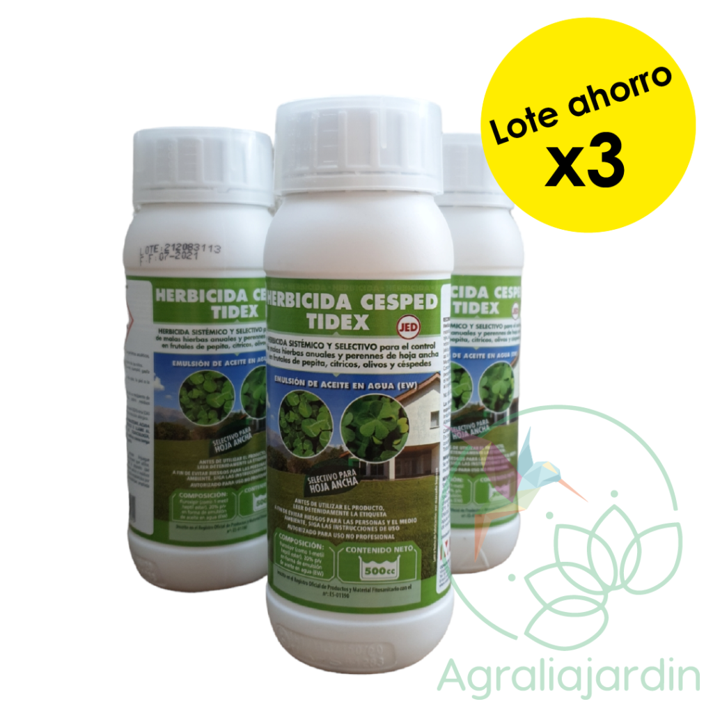 Herbicida Césped TIDEX 500cc - Control Selectivo de Malezas de Hoja ...